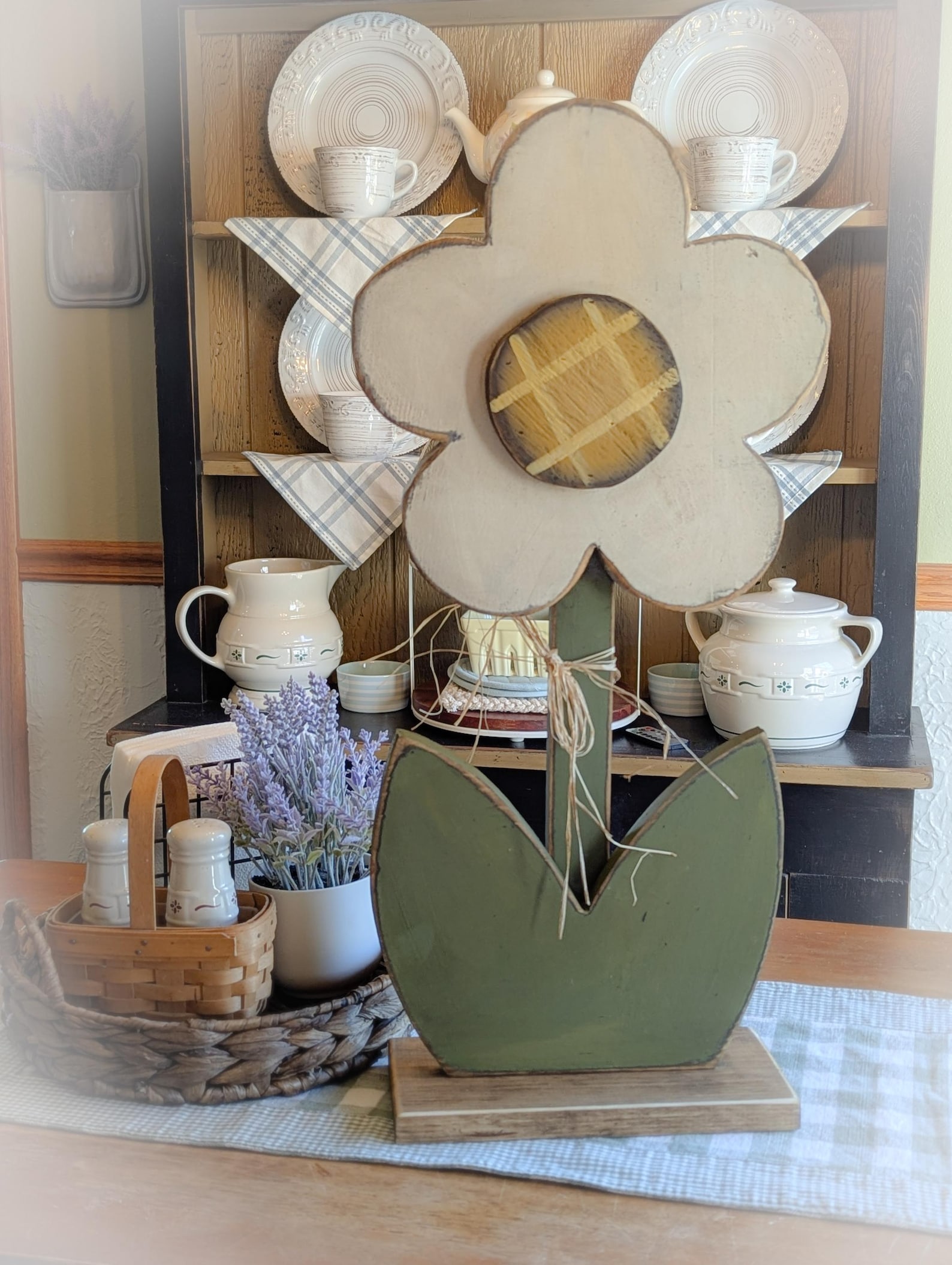 Standing Wooden Daisy Flower 2 Feet/porch Decor/home Decor/spring ...