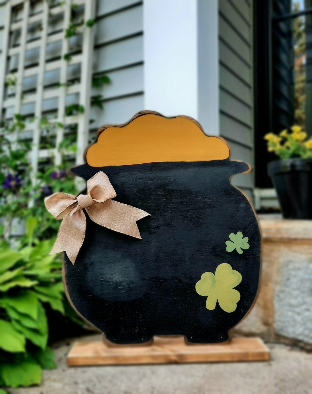 Pot of Gold/wood St.pats Display/made per Order/not Ready to Ship - Etsy