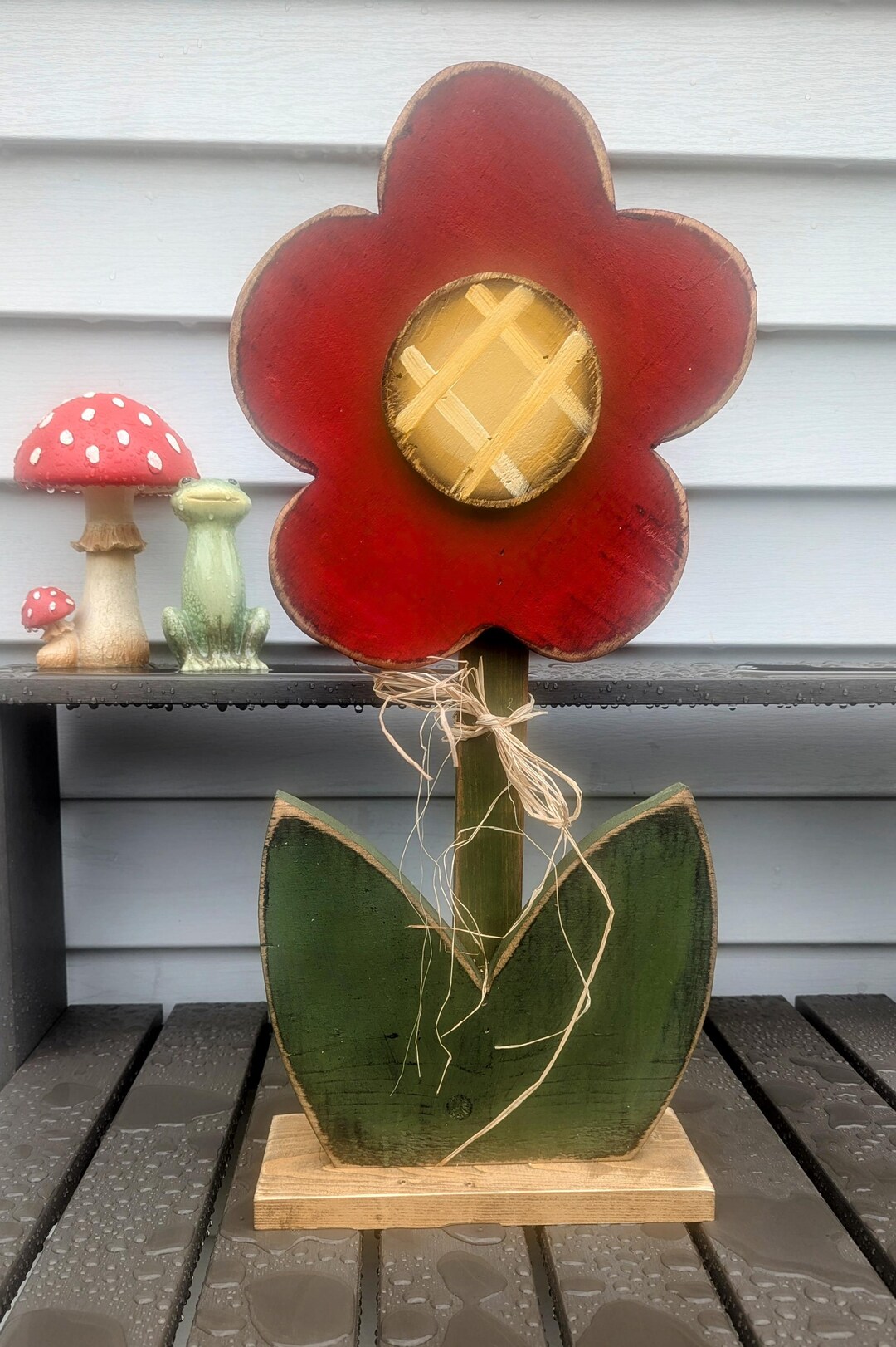 Standing Wooden Daisy Flower 2 Feet/porch Decor/home Decor/spring ...