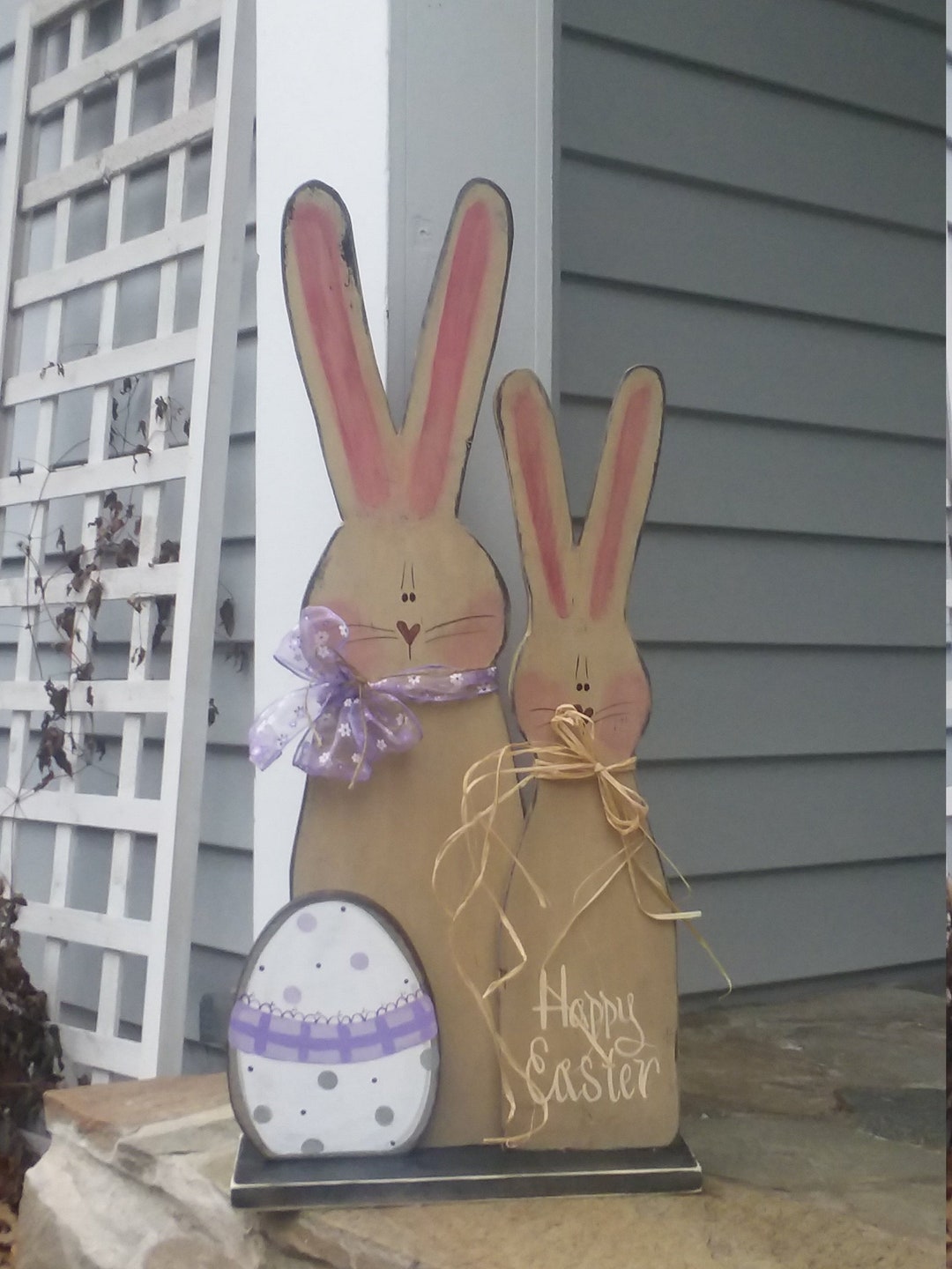 Standing Bunny/wooden Easter Display/easter Prim/country Easter/bunny ...