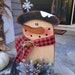Standing Wood Snowman/3 Ft Tall/primitive Winter Decor/ Rustic Snowman ...