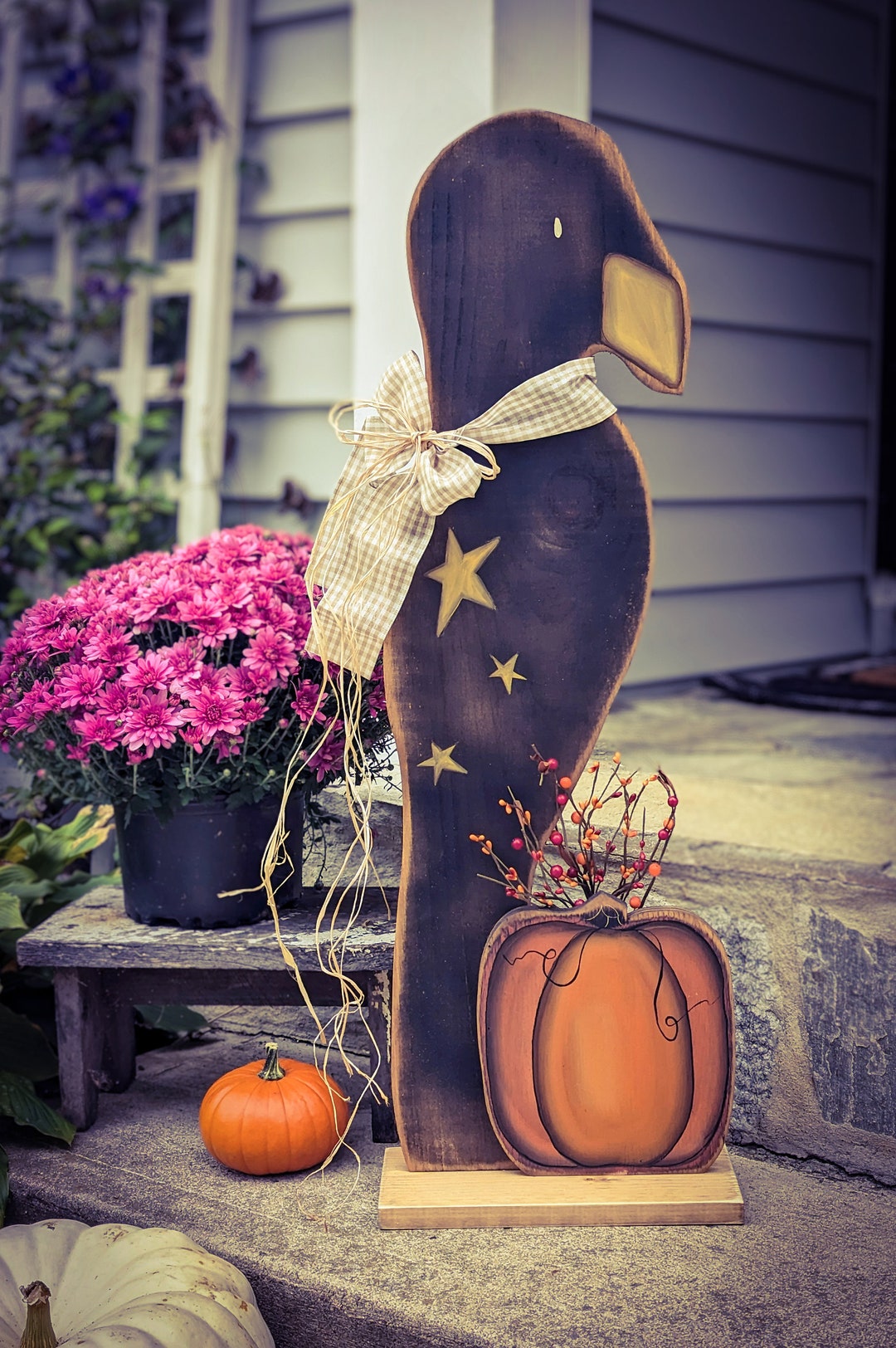 Primitive Standing Crow/3 Feet/autumh Harvest Decor - Etsy
