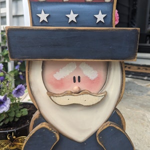 Standing Wood Uncle Sam/3 Foot/porch Decor/patriotic Decor/made per ...