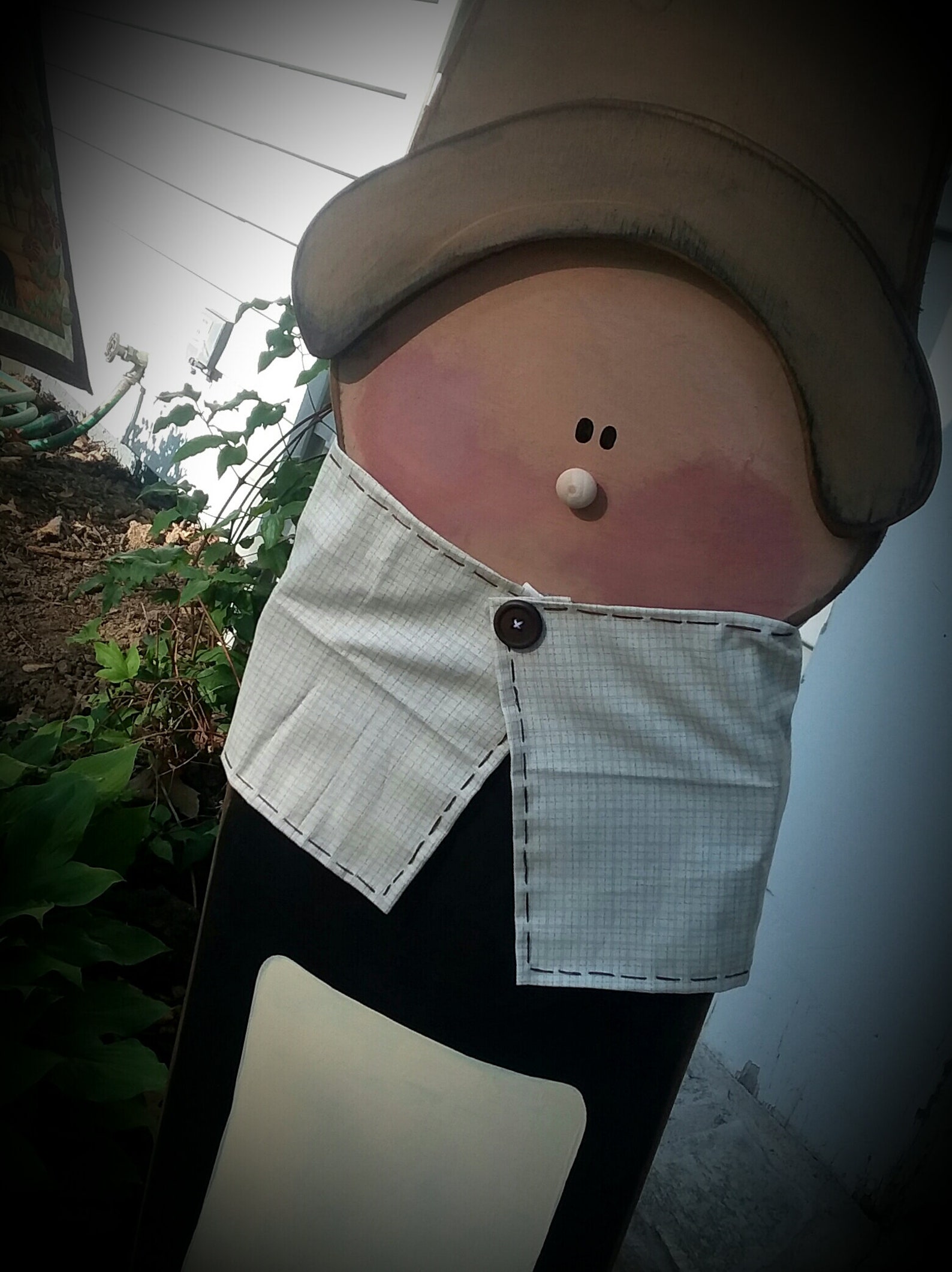 Standing Wood Pilgrim Set/3 Feet Tall/primitive Thanksgiving Decor/made ...