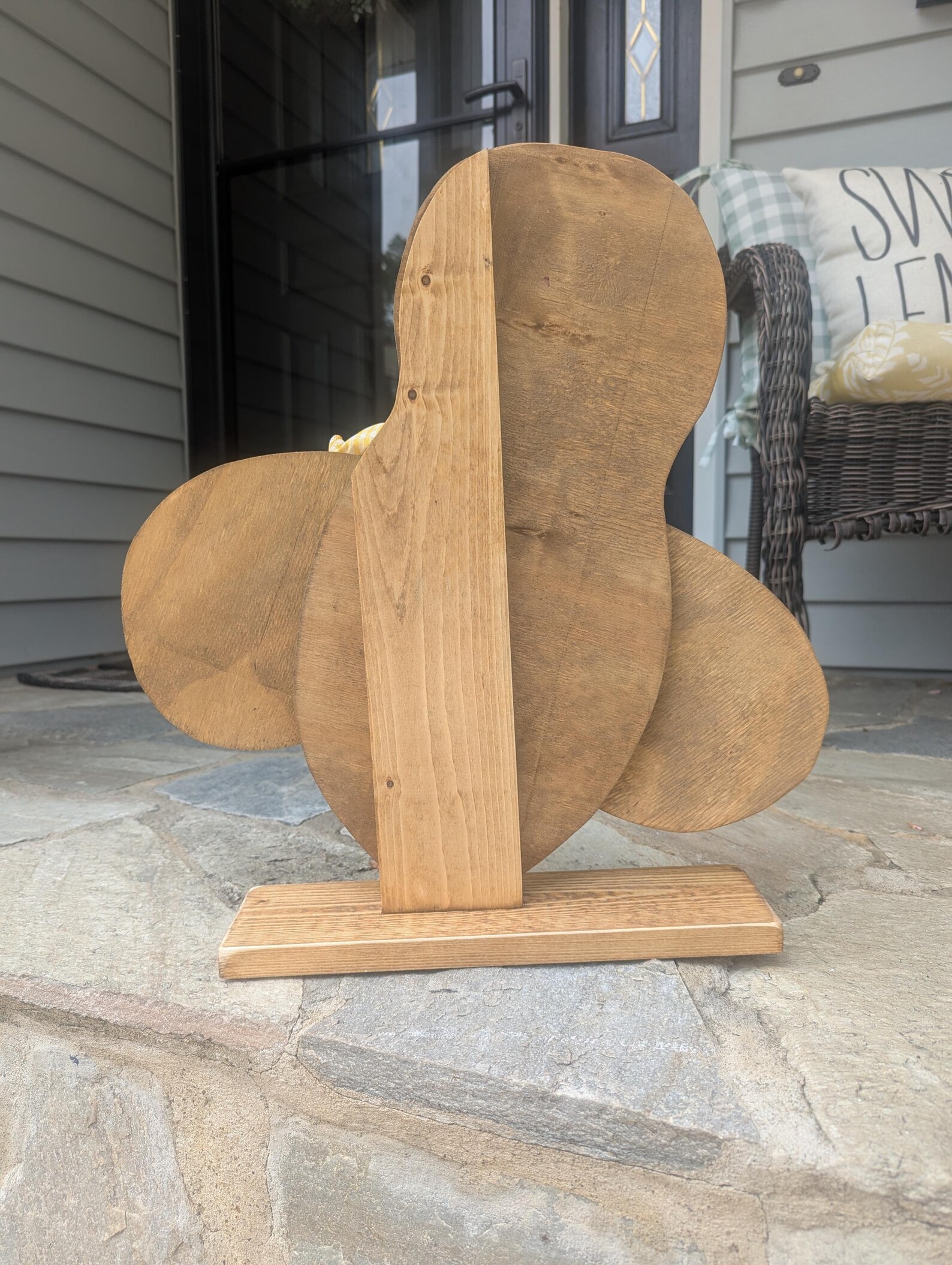 Rustic Wood Ladybug Porch Stand 20" Tall/ Made per Order Not Ready to ...