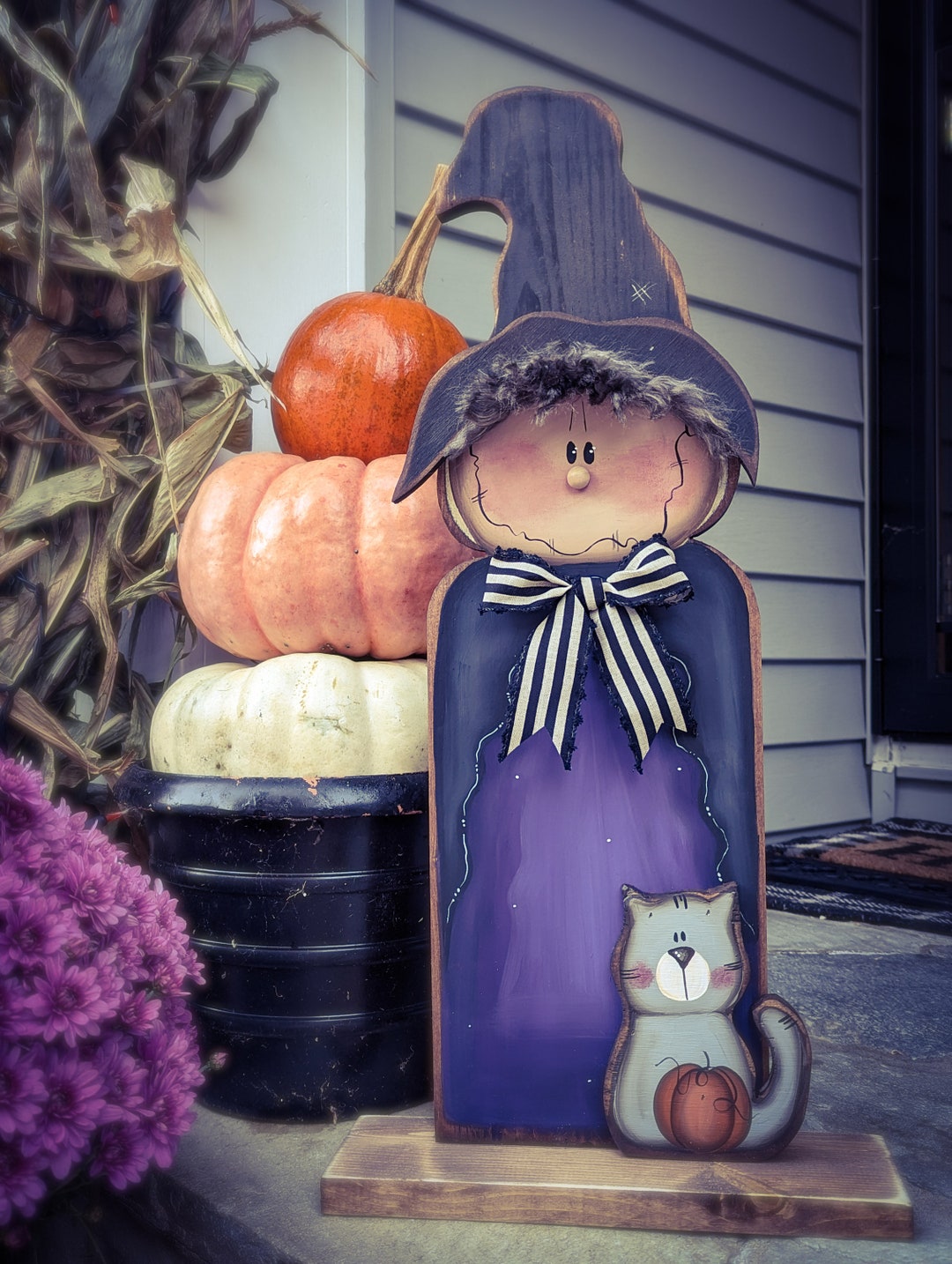 Wood Witch/22" Tall/ Made PER Order NOT Ready to Ship/primitive ...