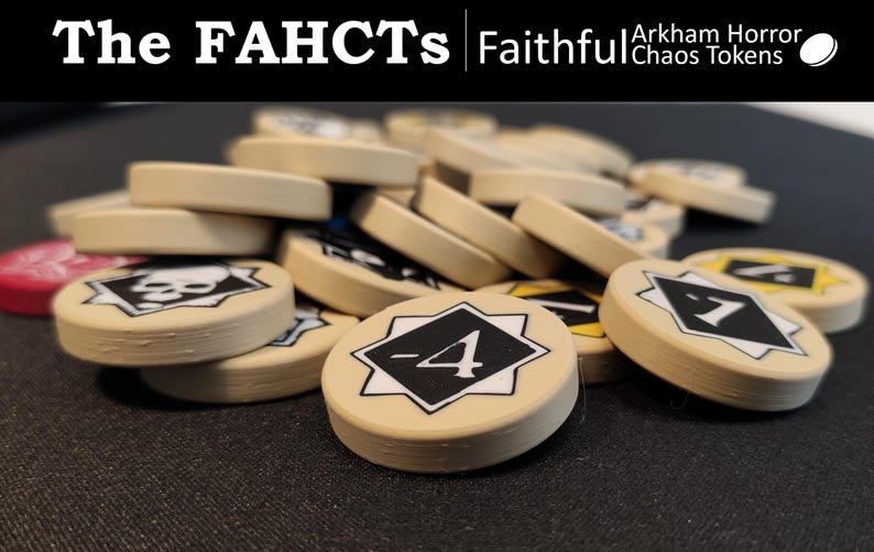 Faithful Arkham Horror Chaos Tokens - Spare Blank Tokens - Etsy