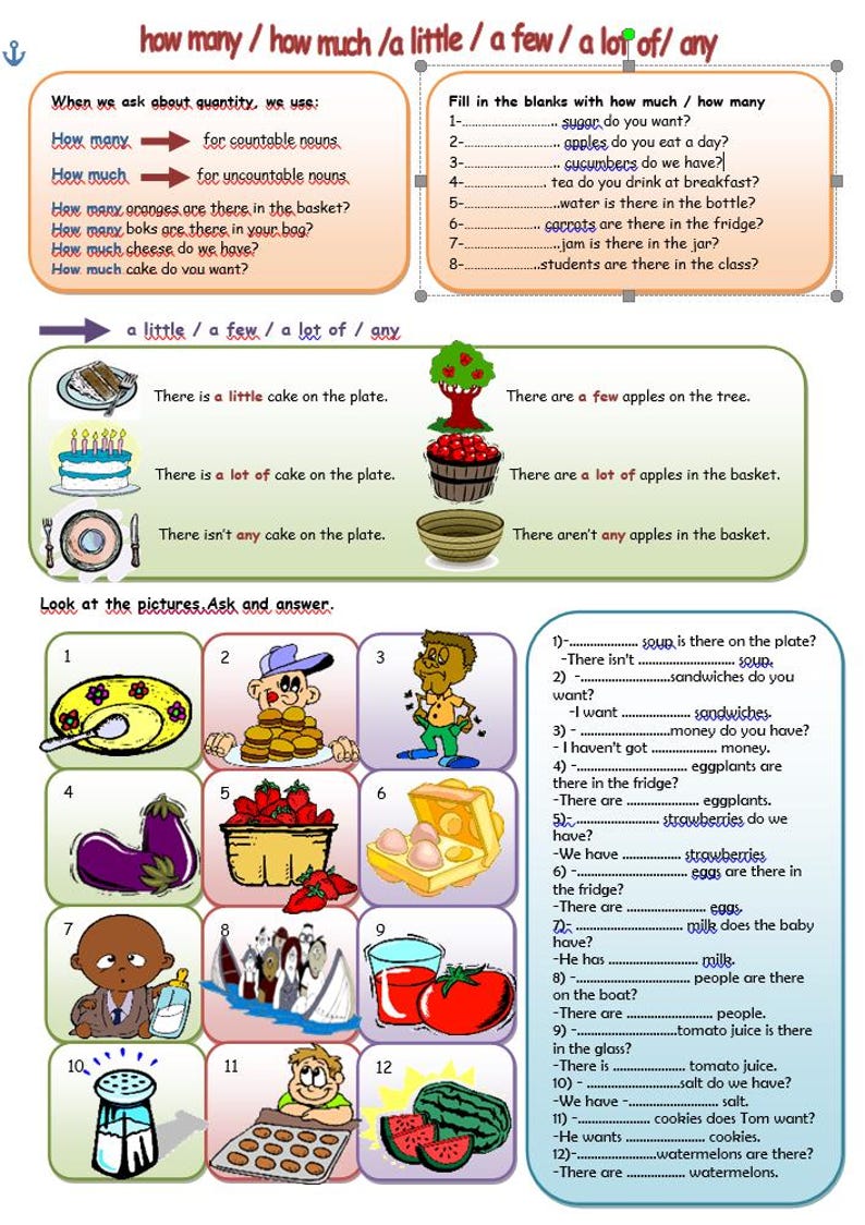 Countable & Uncountable Nouns Worksheets: 48 Page Bundle (digital ...