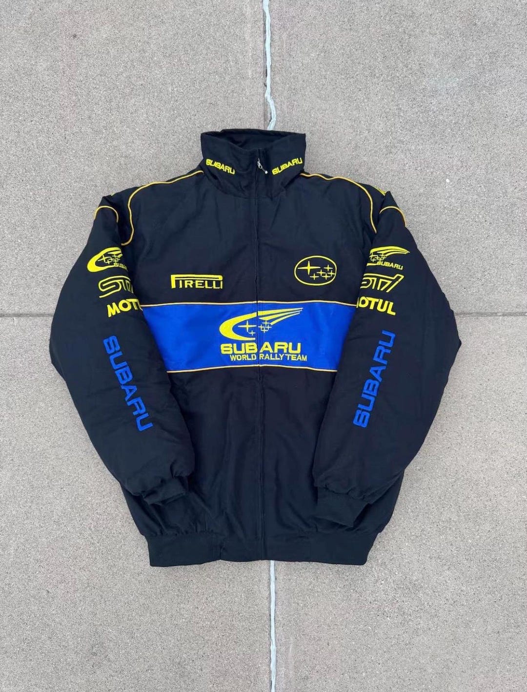 Subaru WRC Racing Jacket – Blue Rally Team Jacket, Motorsport Suimation ...