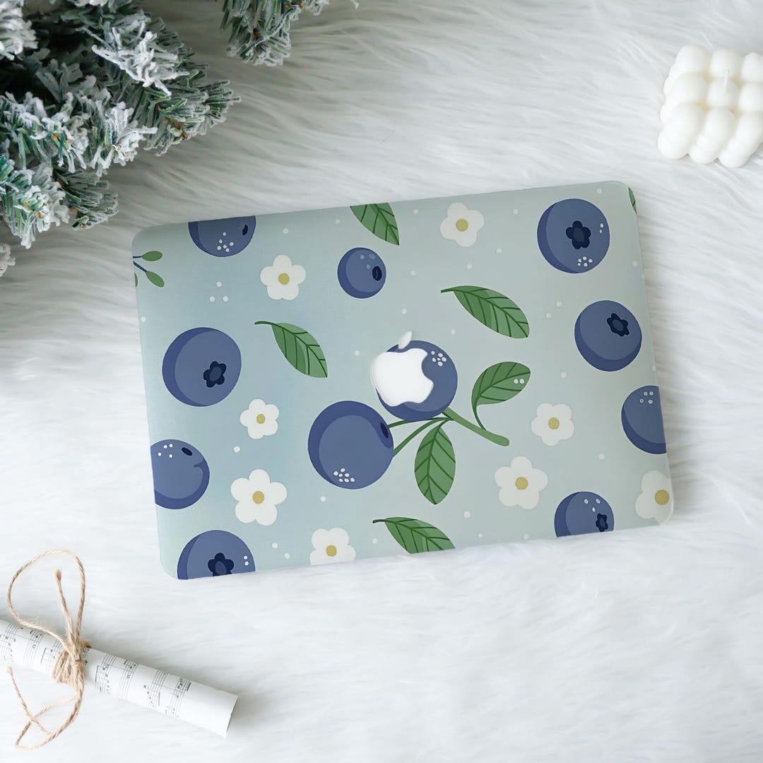 Fresh Blueberry Flower Personalized Case Protective Case for MacBook ...