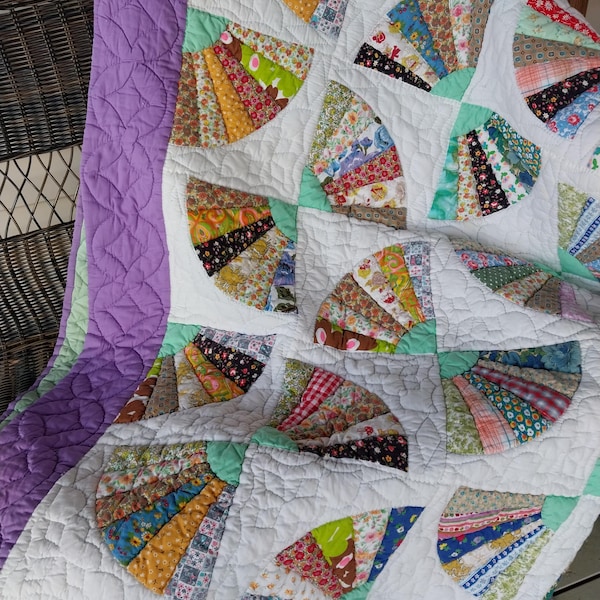 Vintage Fan Quilt - Etsy