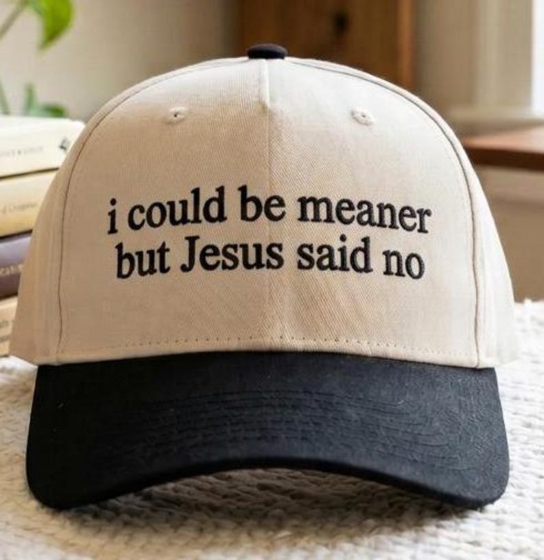 Embroidered Christian Hat, Faith Humor Religious Quote Cap - Etsy