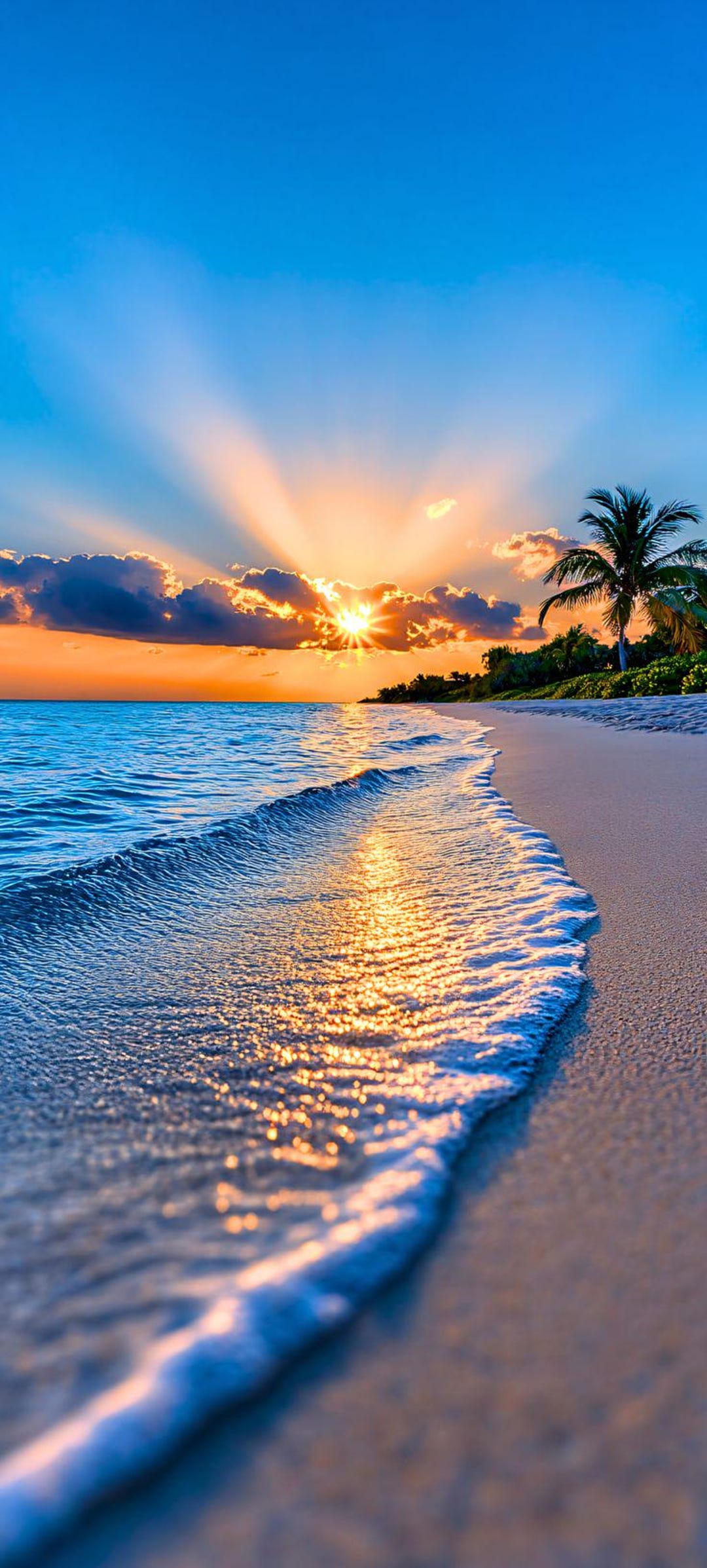 Coastal Sunset Beach Print, Tropical Ocean Art (digital Download) - Etsy