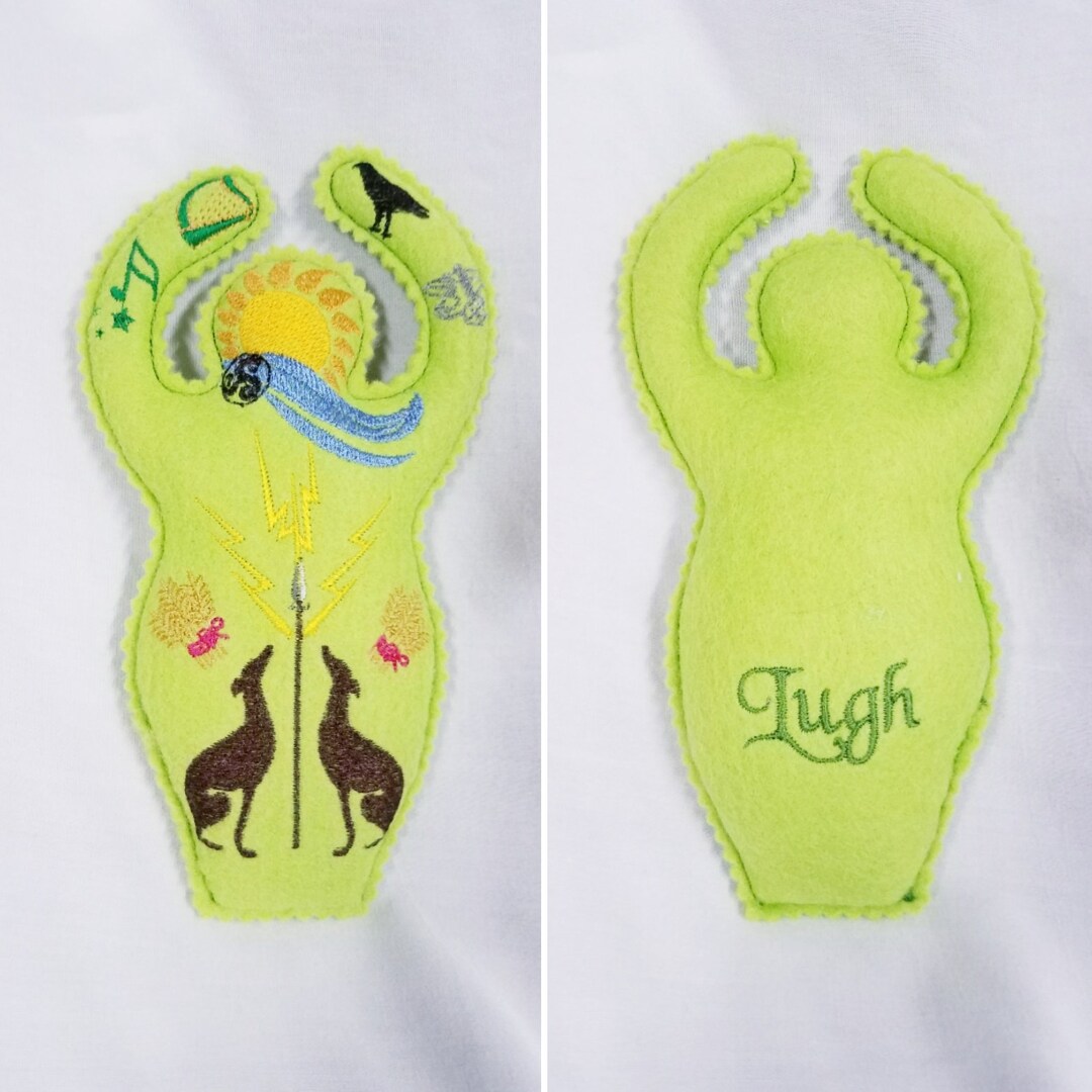 Lugh God Doll: Embroidered Felt Altar Decoration - Etsy