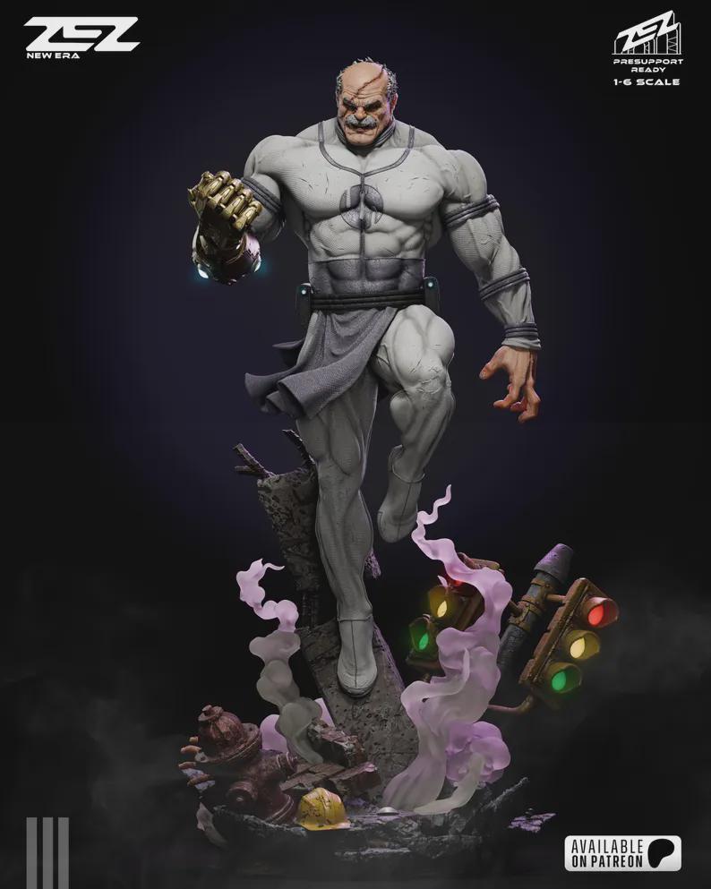 Conquest Statue – Invincible Fan Art - Hand Painted 3D Printed Figure ...