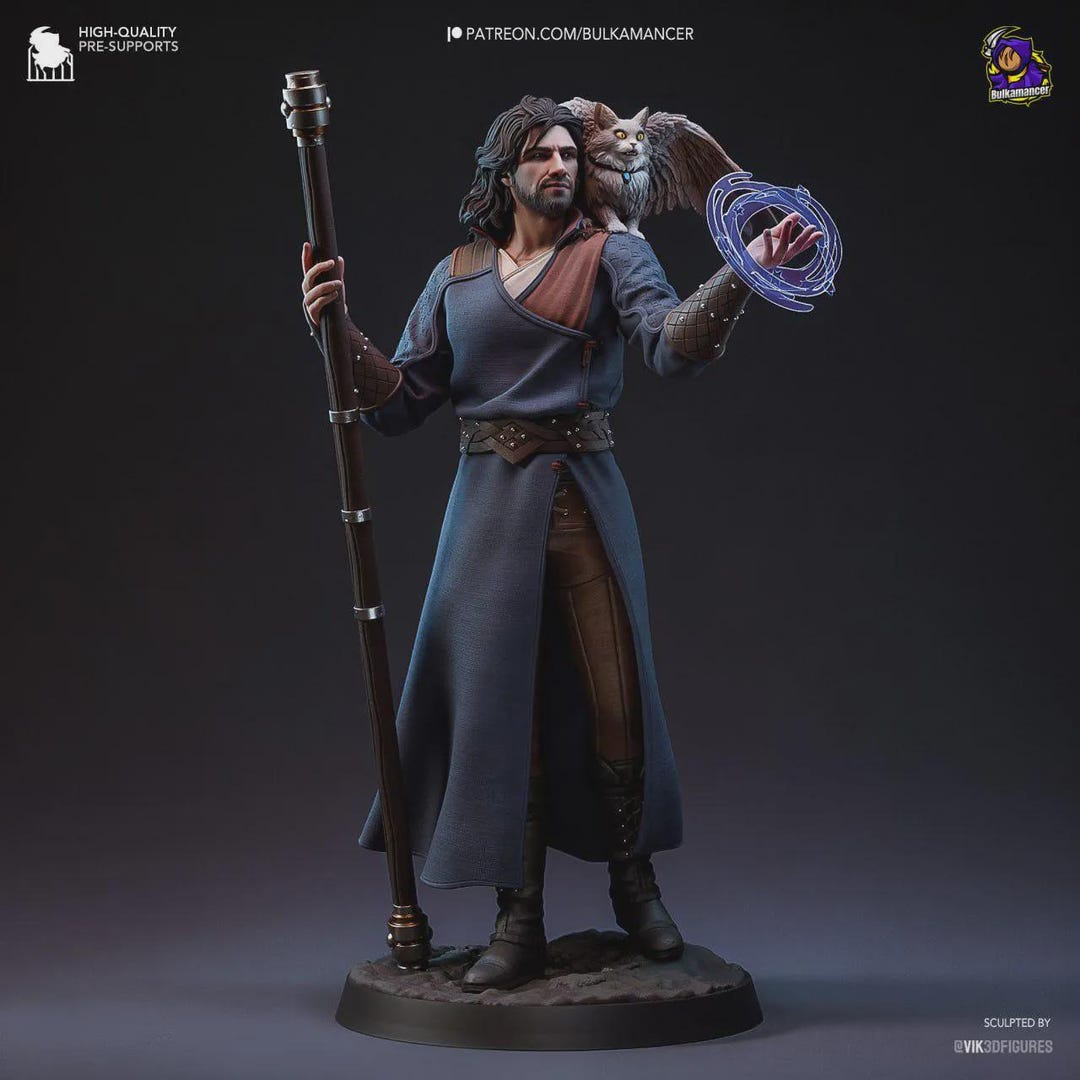 Gale Figure - Baldur's Gate Fan Art - Hand-painted 3D Printed - Etsy