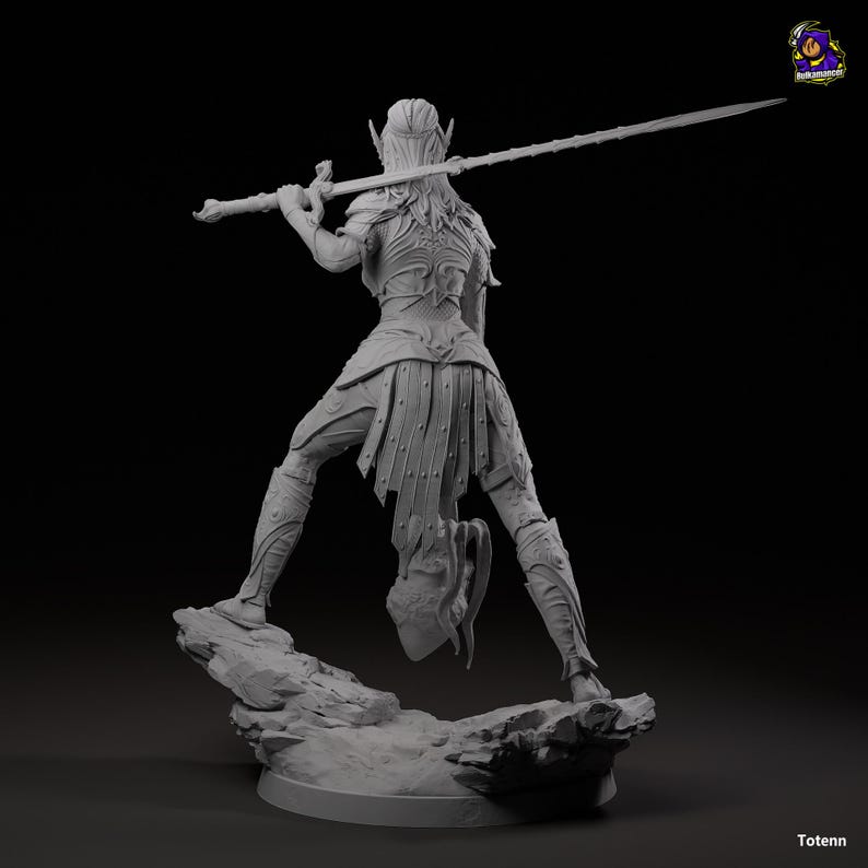 Fierce Alien Warrior Fan Art - Hand-painted Resin 3D Printed - Etsy