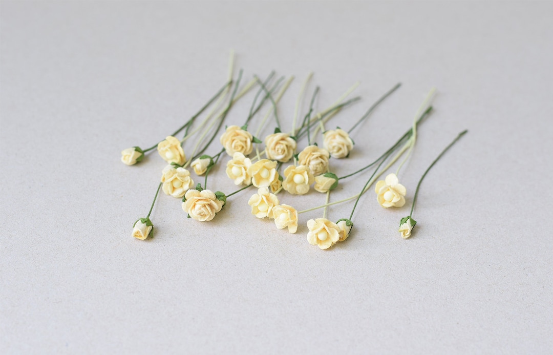 4-10 Mm / 30 Mixed Mulberry Paper Flowers - Etsy