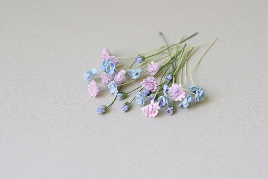 4-10 Mm / 30 Mixed Mulberry Paper Flowers - Etsy