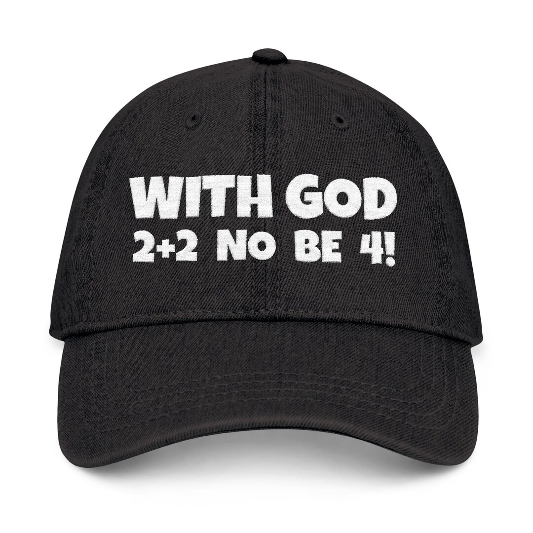 Embroidered Denim Cap: Nigerian Slang, Streetwear Fashion - Etsy