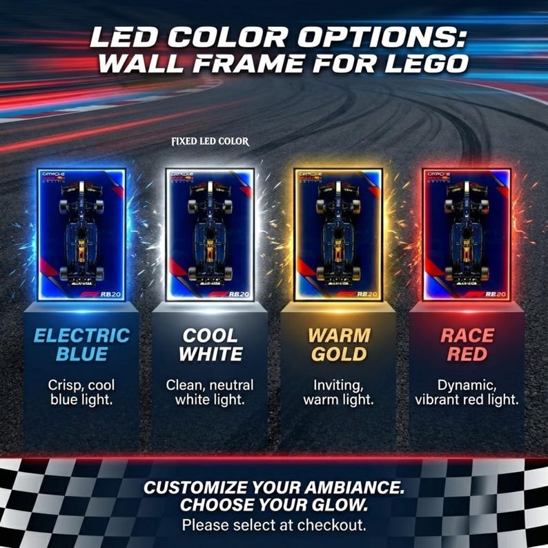 Personalized LEGO Car Display Frame – Porsche GT3 Speed Champions Wall ...