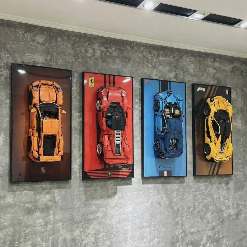 Personalized LEGO Car Display Frame – Porsche GT3 Speed Champions Wall ...