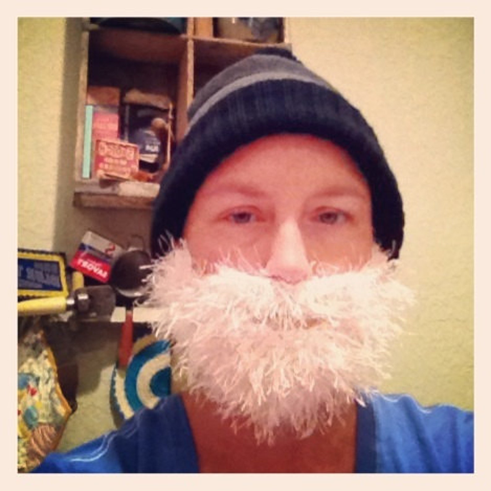 Fuzzy Beard in PINK Hand Crochet Beard and Mustache Only - Etsy