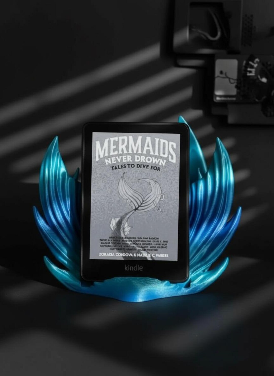 Mermaid Tail Kindle Holder | 3D Printed Book Stand for E-readers ...