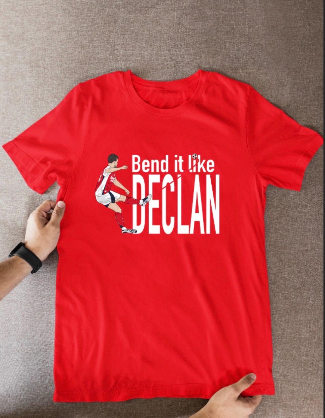 Declan Rice Unofficial Arsenal Football Cartoon Graphic Art T Shirts - Etsy
