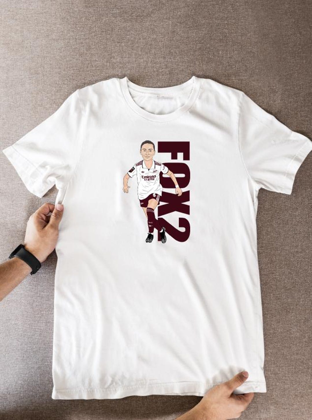 Emily Fox Arsenal Unofficial Cartoon Tshirt Football Football Graphic ...