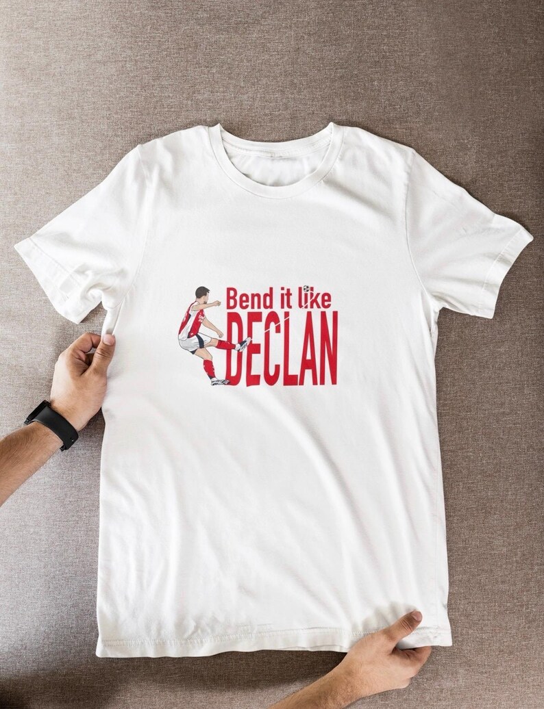 Declan Rice Unofficial Arsenal Football Cartoon Graphic Art T Shirts - Etsy