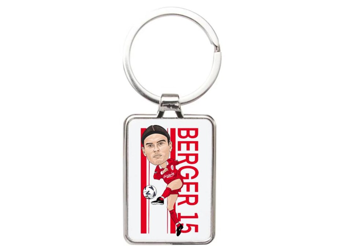 Patrick Burger Unofficial Liverpool Football Keyring Graphic Cartoon ...