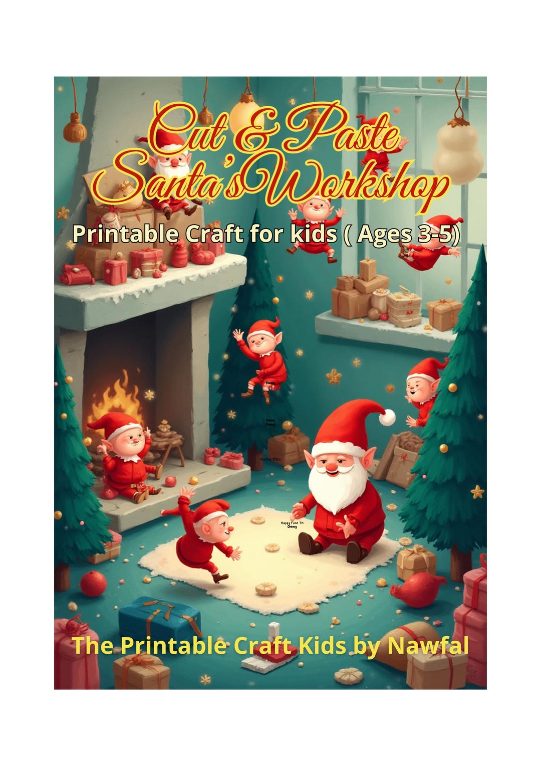 Cut and Paste Santas Workshop | Christmas Craft for Kids Ages 3-5 ...