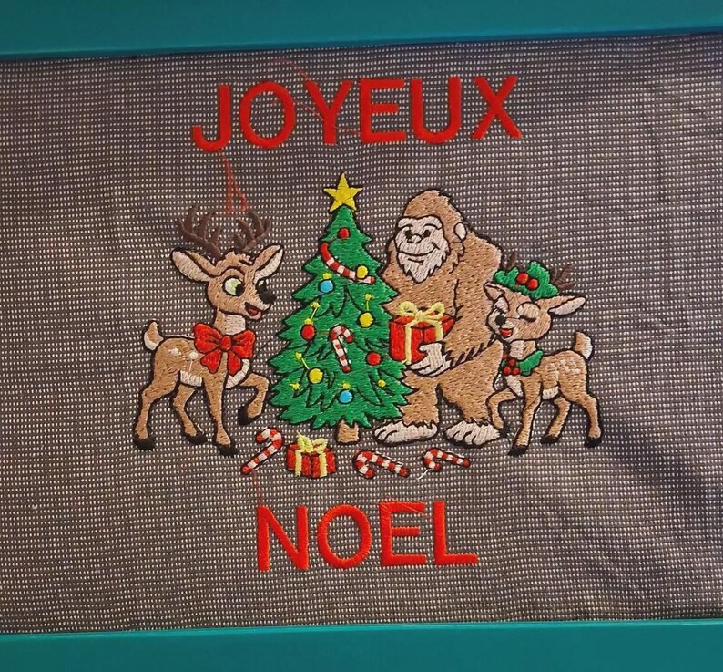 Bigfoot and Reindeer - Machine Embroidery Design - Etsy
