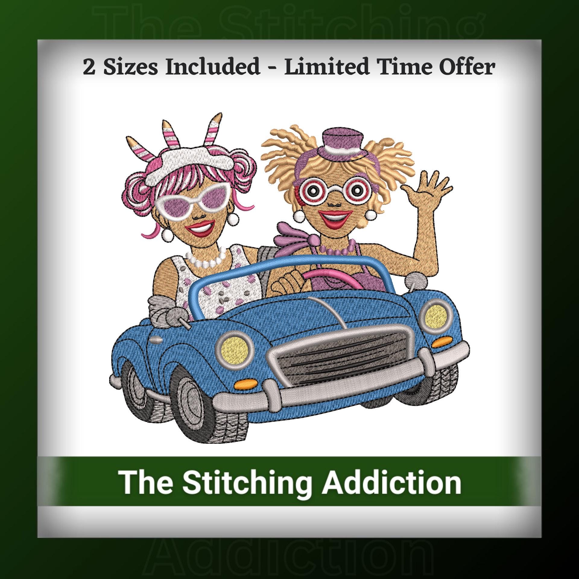 Stitch Sisters on the Go 6 Inches - Machine Embroidery Design - Etsy ...