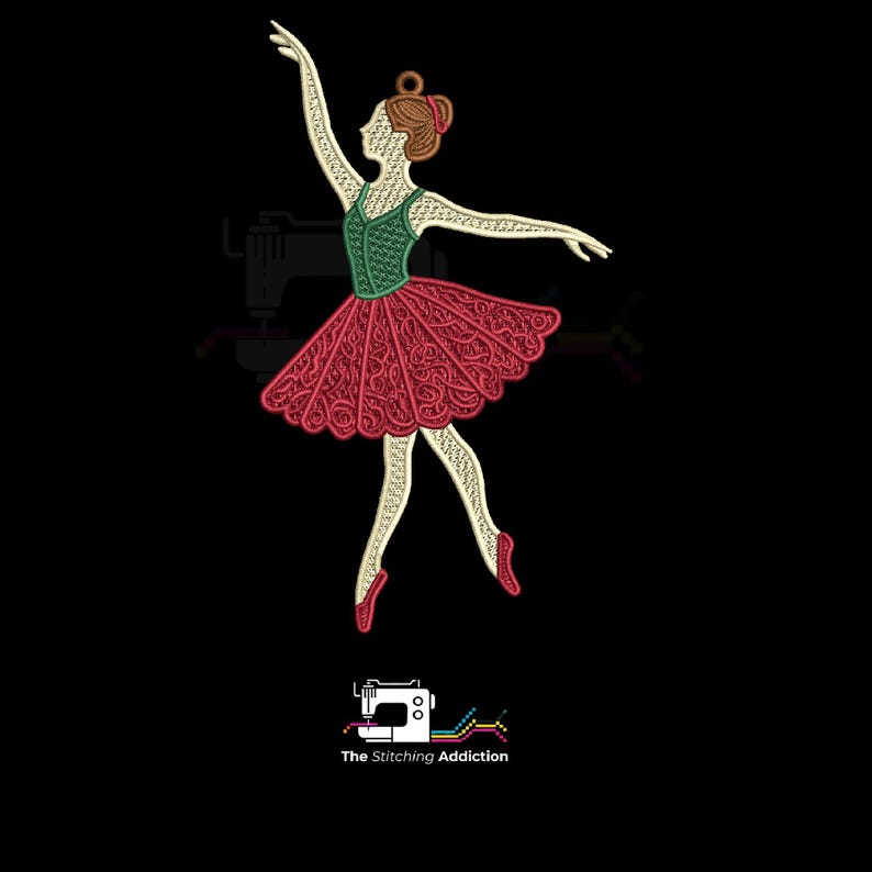 FSL Ballerina - Embroidery Design - Etsy