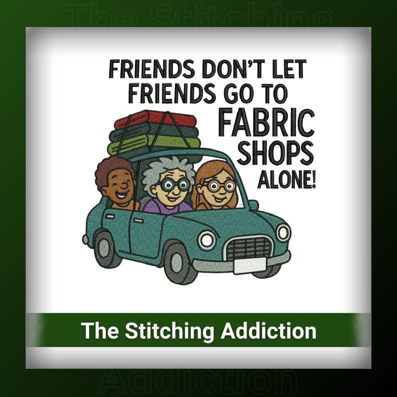 Fabric Friends Forever - Machine Embroidery Design - Etsy