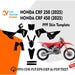 Honda CRF 250 & CRF 450 (2025) PPF Vector Templete File Skin Die Cut ...