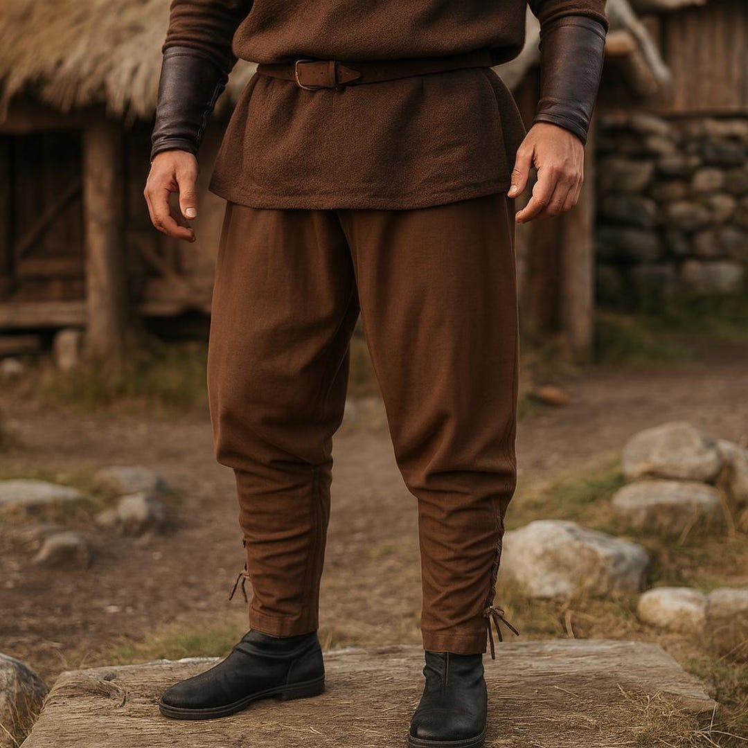 Linen Viking Pants: Medieval Renaissance Knight Trousers, LARP Costume ...