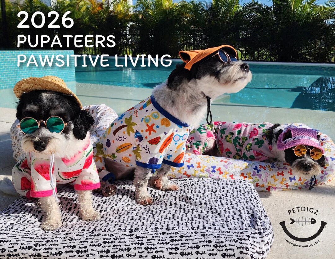 2026 Dog Calendar: Pupateers Pawsitive Living, Pet Care Tips - Etsy
