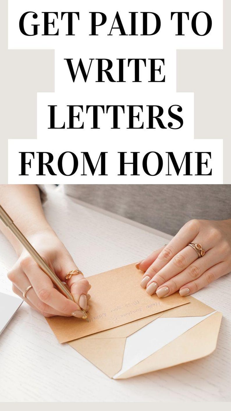 Get Paid to Write Letters - Etsy