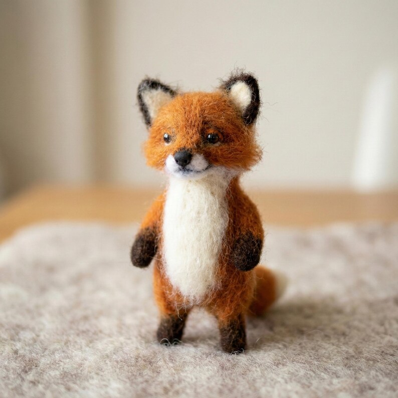 Needle Felting Fox DIY Kit Make Your Own Animal Figurine Creative ...