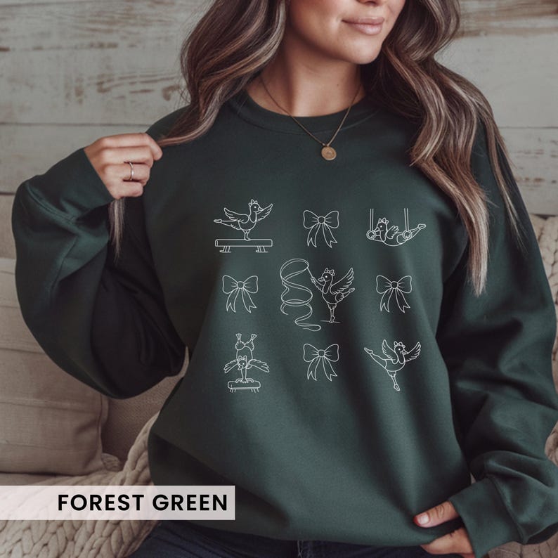 Gymnastics Mom Sweatshirt, Silly Goose Gymnast Crewneck, Vault Floor ...