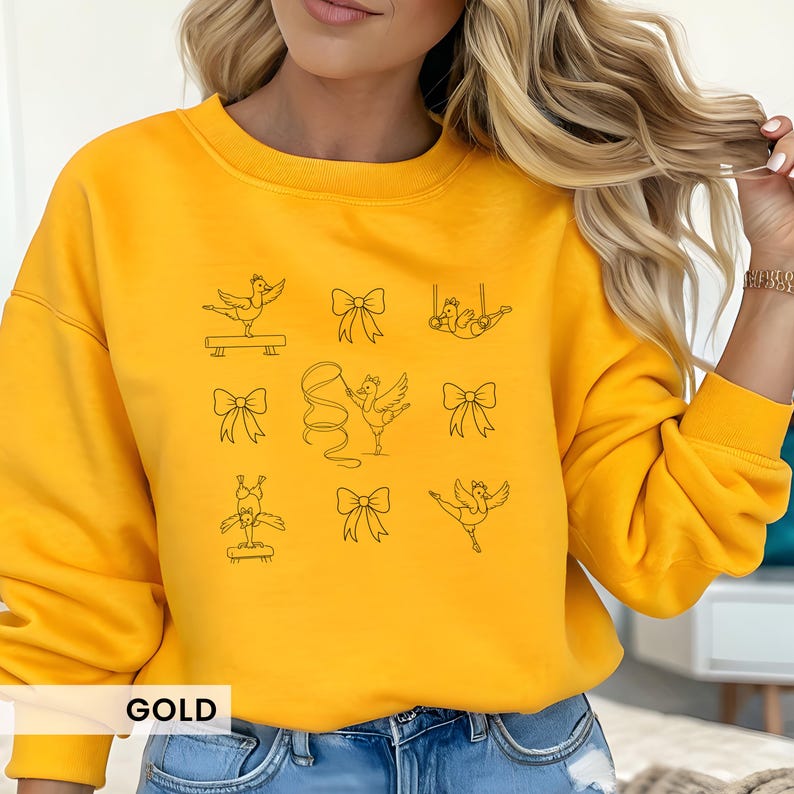 Gymnastics Mom Sweatshirt, Silly Goose Gymnast Crewneck, Vault Floor ...