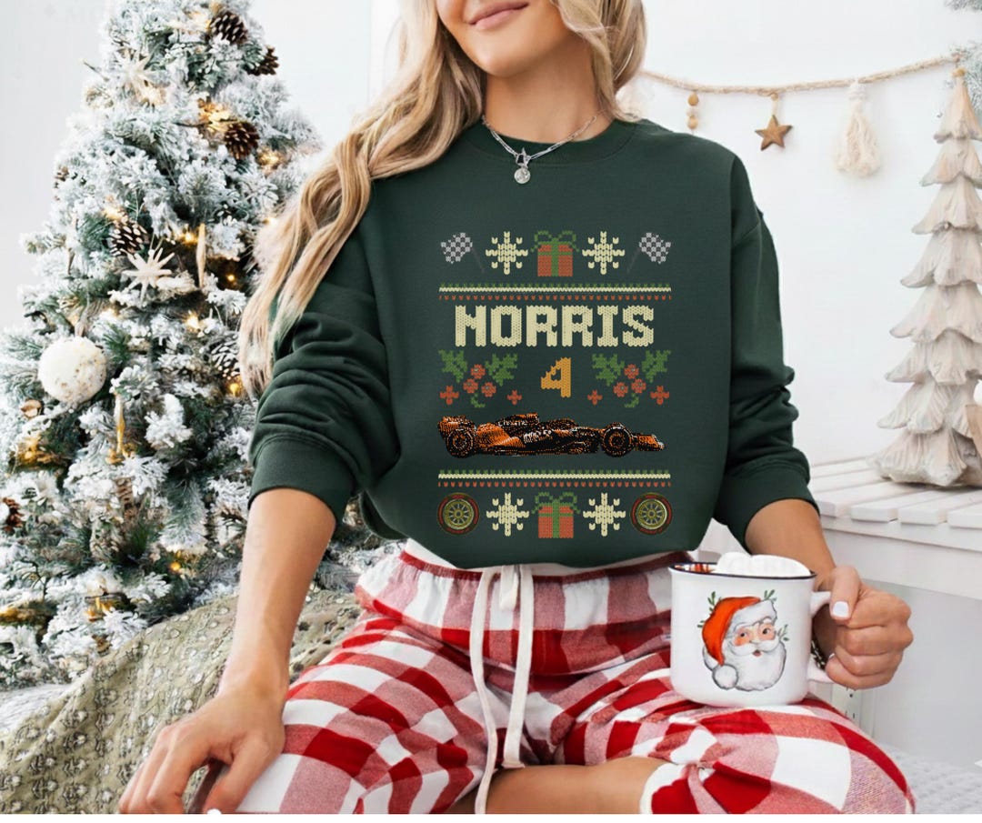 Lando Norris Mclaren F1 Christmas Sweatshirt | Formula 1 Holiday Jumper ...