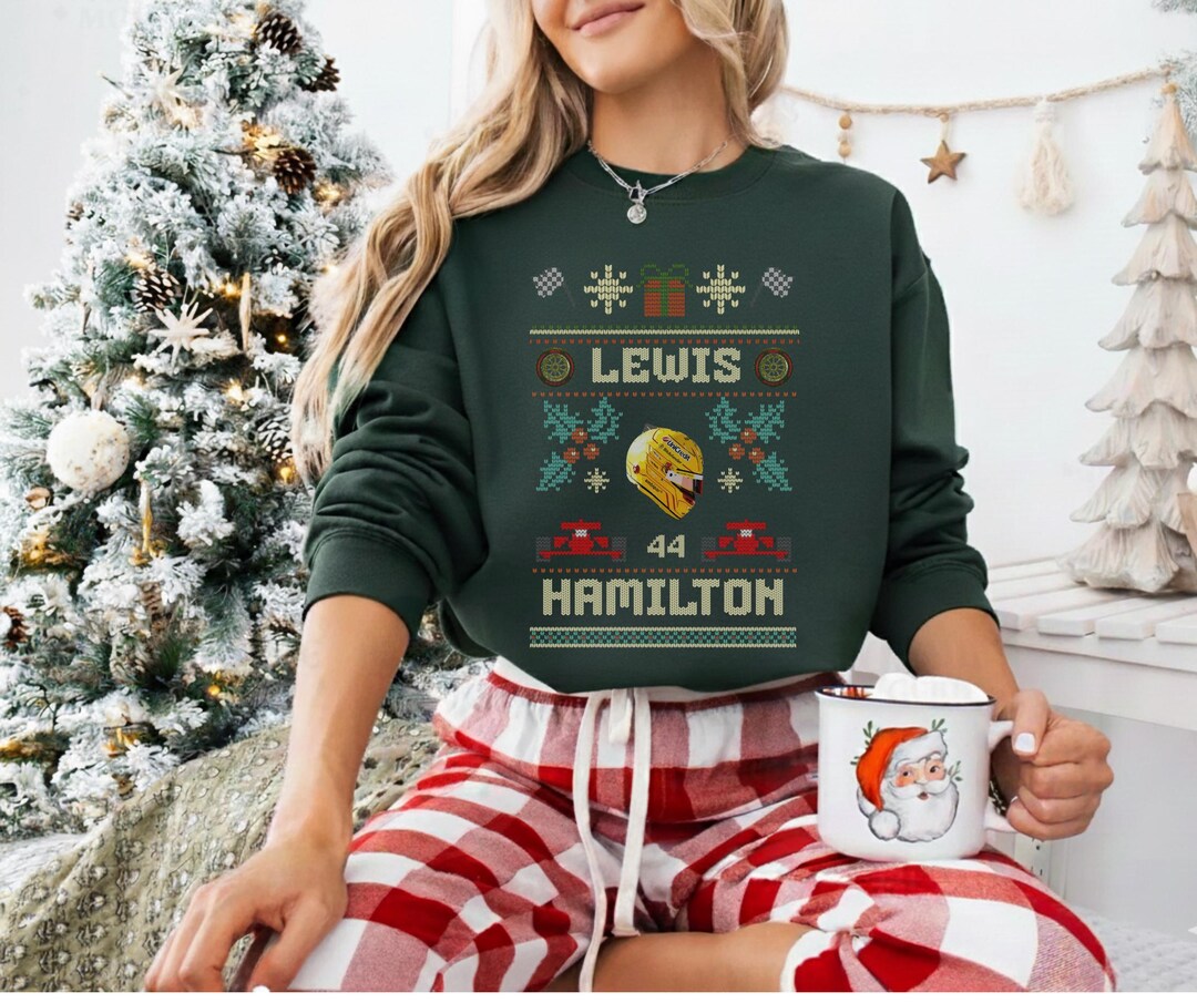 Lewis Hamilton Ferrari F1 Christmas Sweatshirt | Formula 1 Holiday ...