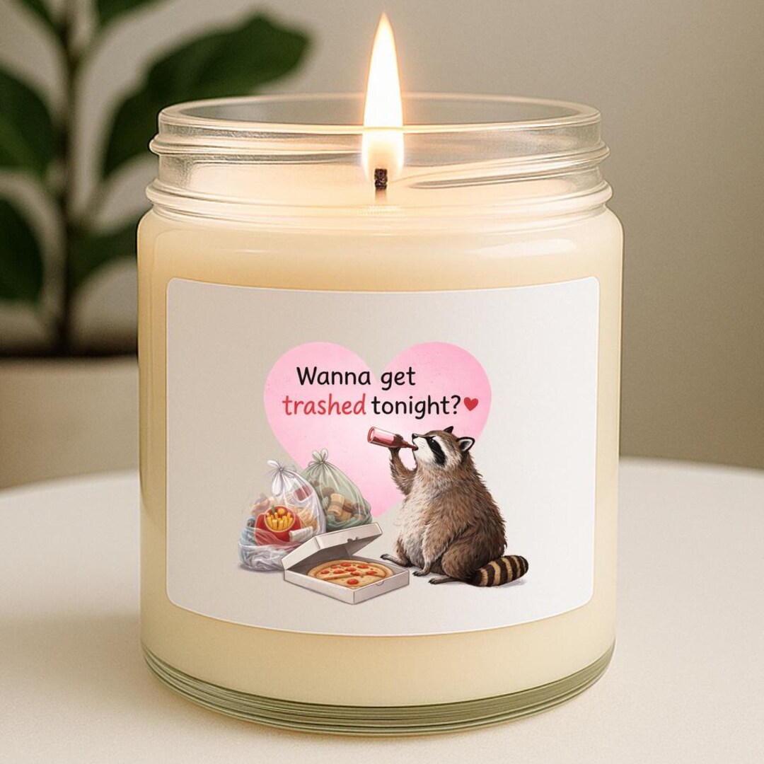 Funny Trash Texting Raccoon Candles & Home Fragrances - Feral ...