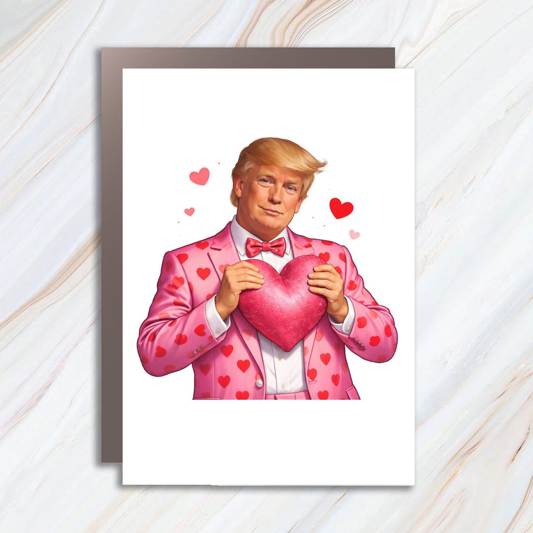 Funny Trump Valentine's Day Greeting Card With MAGA Humor VC71 - Etsy