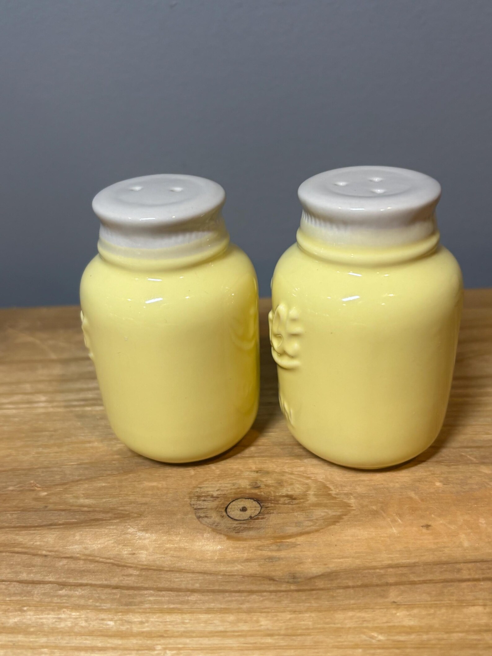 Yellow Mason Jar Salt and Pepper Shaker Set - Etsy