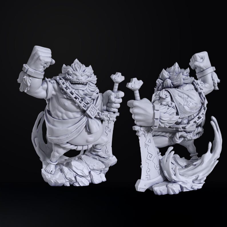 Daruk (zelda) | 1/6 Scale STL Statue | Mountain Guardian 3D Print Model ...